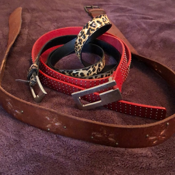 Guess | Accessories | Trio Of Funky Belts | Poshmark